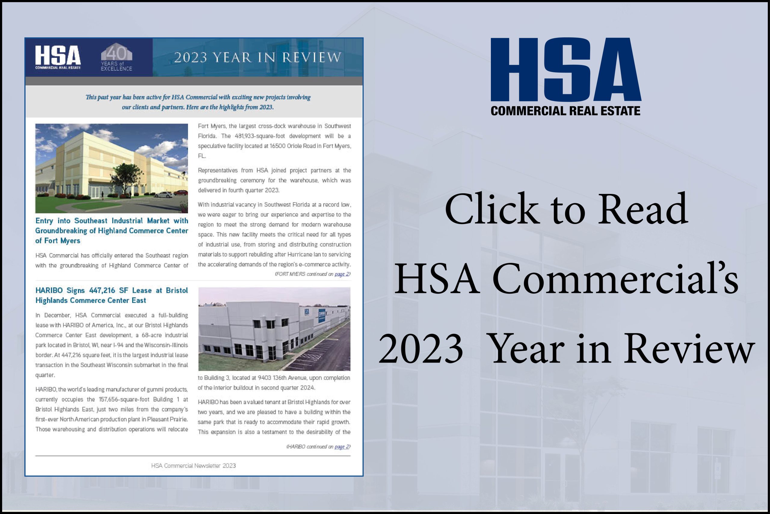 » HSA Commercial’s 2023 Year in Review | HSA Commercial